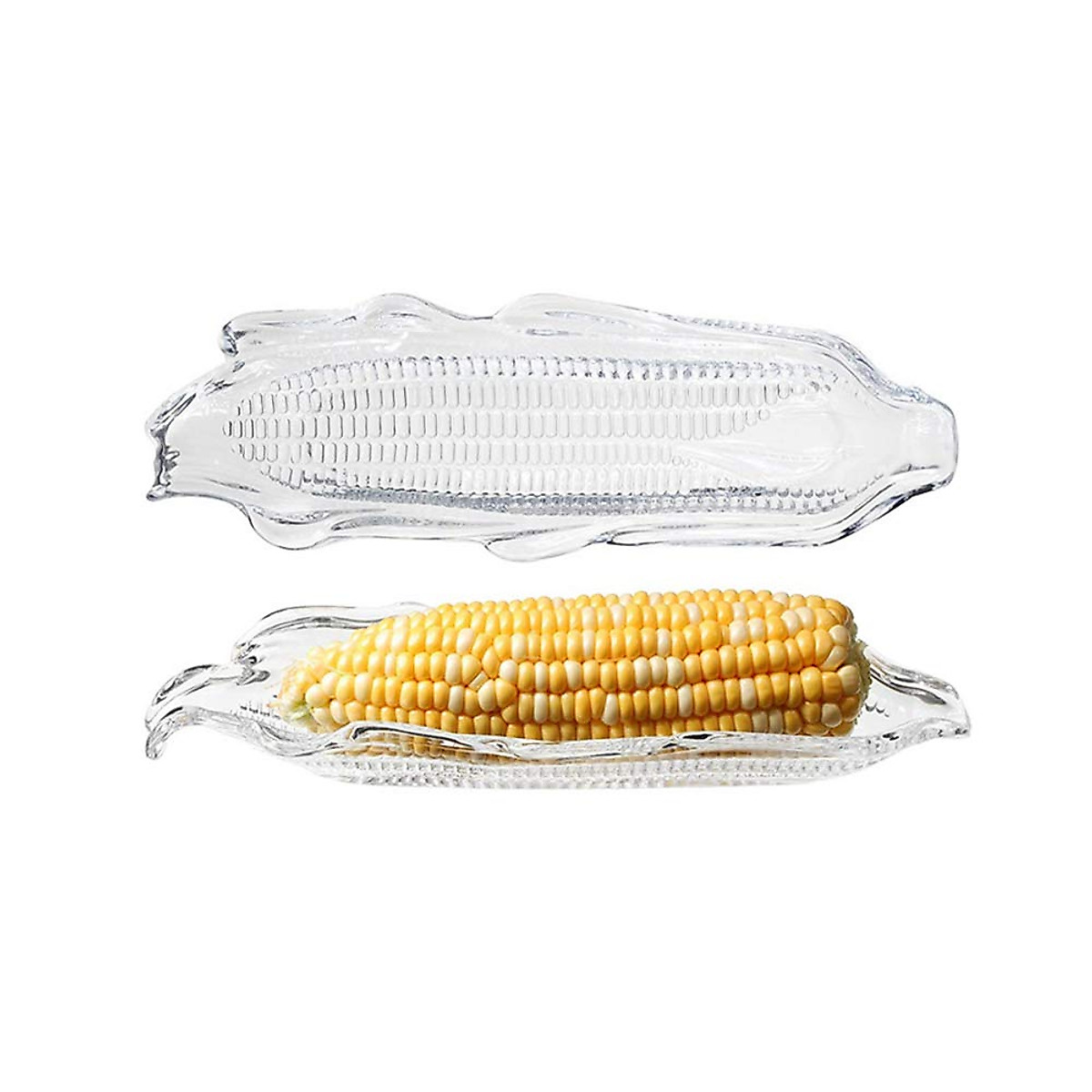 4 Pack Plastic Corn Trays for Corn on the Cob - Durable & Decorative