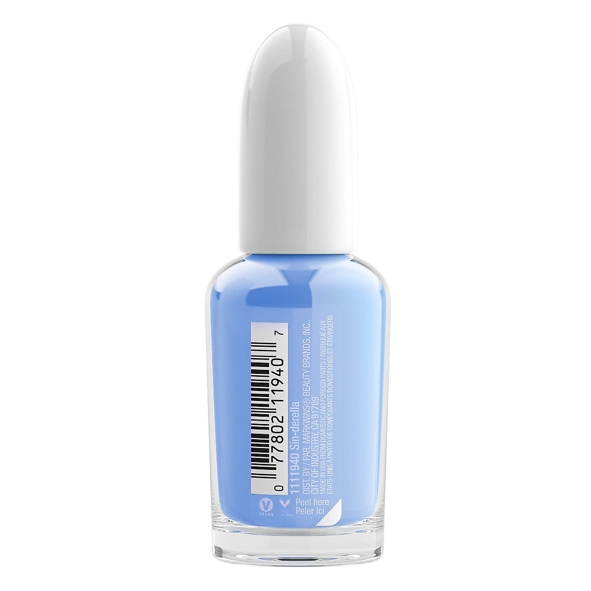 wet n wild Fast Dry AF Nail Polish Color, Baby Blue Sin-derella | Quick Drying - 40 Seconds | Long Lasting - 5 Days, Shine