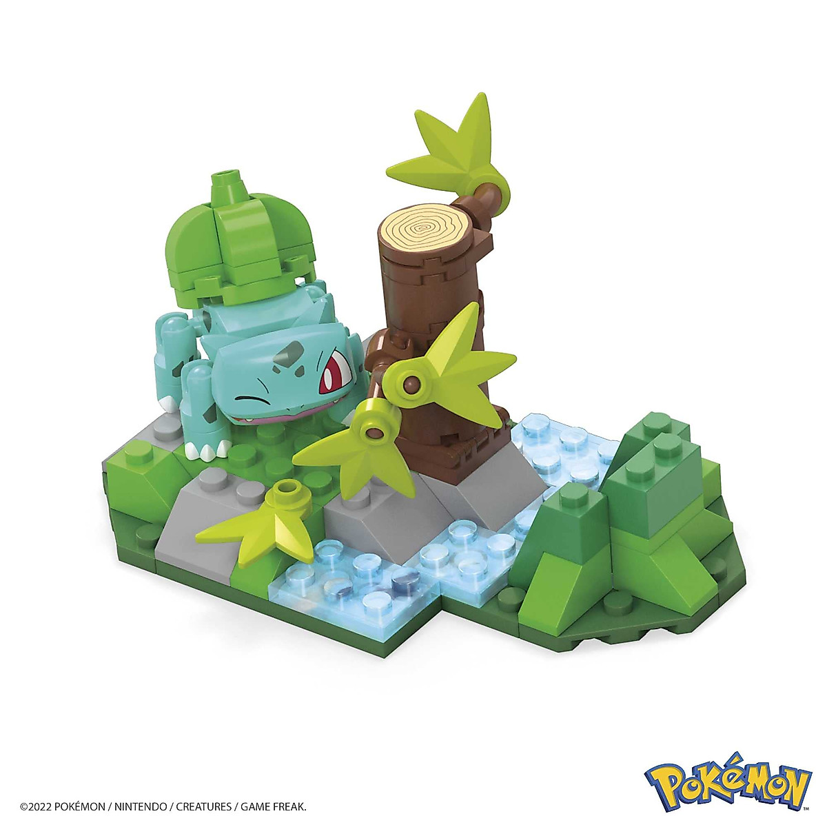 Mega Pokémon Building Toys Set, Bulbasaur’s Forest Fun with 82 Pieces, 1 Poseable Character, for Kids