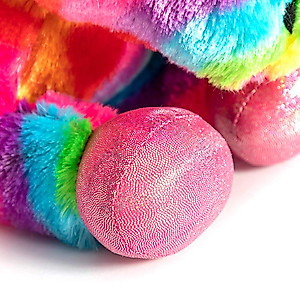 HollyHOME Plush Unicorn Stuffed Animals Rainbow Unicorn Toy Holiday Birthday Gift for Girls 16 Inch