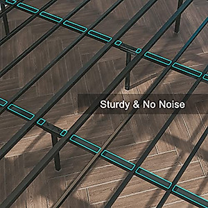 LIKIMIO California King Bed Frames, Easy Assembly, Noise-Free, No Box Spring Needed, Heavy Strong Metal Support Frames, Cal King/Vintage Brown