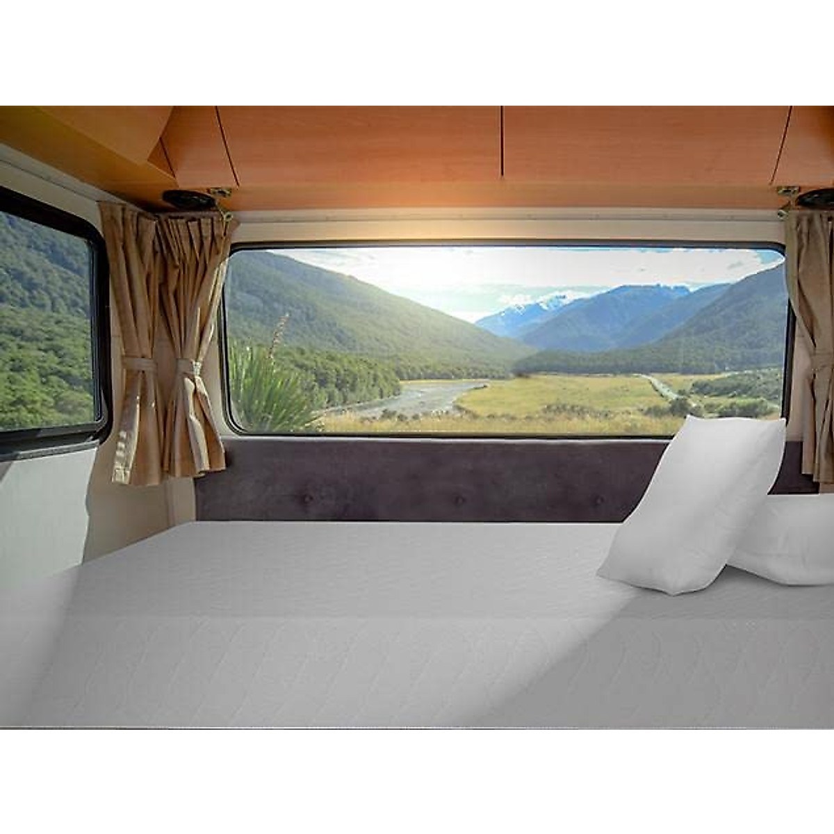 Queen'S Linen Rv Sheets For Camper King 70X80 Size Bed, Soft Brushed Microfiber, 1800 Hotel Luxury Bed Sheets Set For Campers, Easy Fit Mattress Up To 8 Inch Deep Pockets(Taupe Rv Sheets)