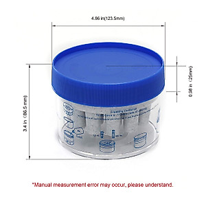 ULAB Scientific Cryo-Safe -1℃(-33.8℉) Freezing Container, Polycarbonate Jar with High-Density Polyethylene Closure, 18-Place Tube Holder, UCP1001