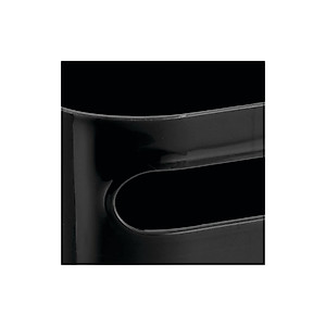 mDesign Plastic Toy Box Storage Organizer Tote Bin with Handles for Child/Kids Bedroom, Toy Room, Playroom - Holds Action Figures, Crayons, Building Blocks, Puzzles, Crafts - 10" Long, 2 Pack - Black