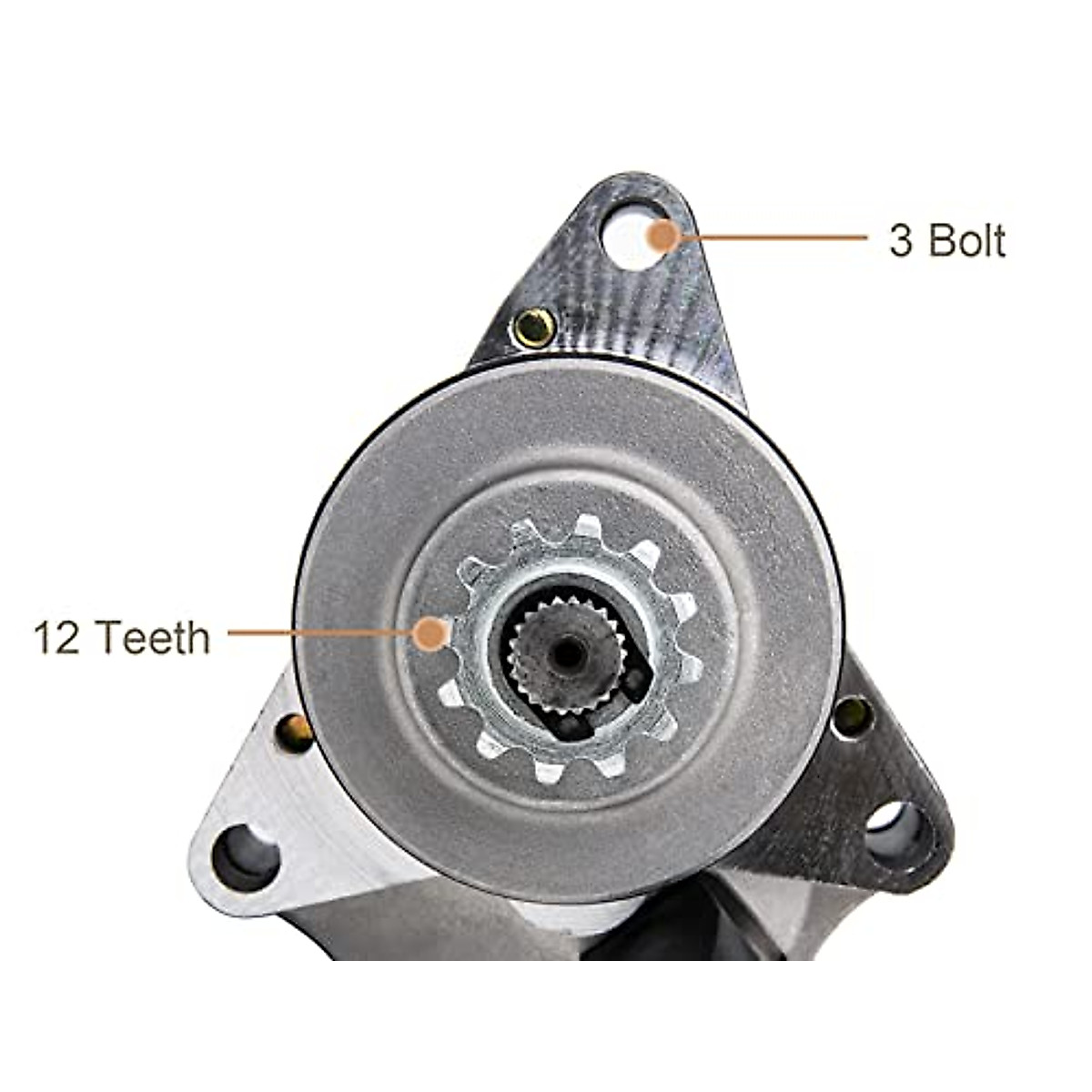 3 Bolt Starter Compatible for 125cc 110cc 100cc 90 cc 70cc 50cc Tao Tao ATV Dirt Bike Go Karts Four Wheeler Pit Bike 3 Bolt Starter Motor with Line