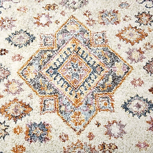 Home Dynamix Chloe Mars Area Rug, 5 ft 3 in x 7 ft 3 in, Blue/Orange