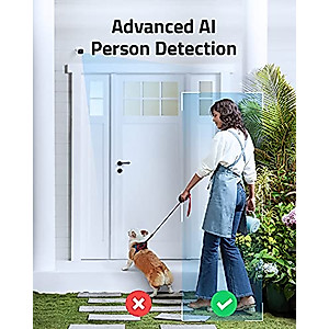 eufy security, SoloCam E40, Outdoor Security Camera, Advanced AI Person-Detection, Two-Way Audio, 2K Resolution, 2.4 GHz Wi-Fi Only, IP65 Weatherproof, No Monthly Fee
