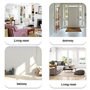 XhjzgcTech 4 Pcs Adhesive Hooks, Wall Hangers Without Nails, Adhesive Hooks Heavy Duty, Sticky Hooks for Hanging Bathroom Kitchen,Adhesive Towel Hooks for Hanging Towels.- (1.77in X 1.77in)