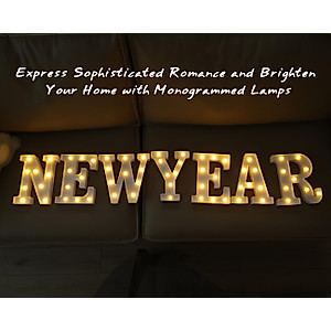 IFDGCTK Light Up Letters, Led Letters Lights 26 Alphabet, Decorative Lighted Letters, Battery Powered Led Marquee Light Up Letters for Party, Bar, Night Light, Home Decor(Letter Y)