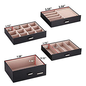 Homde Leather Jewelry Box + Jewelry Stand