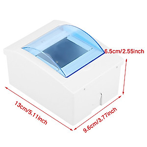 Keenso 3-4 Ways Plastic Distribution Box for Circuit Breaker, Easy Install, Wide Application, Transparent Cover