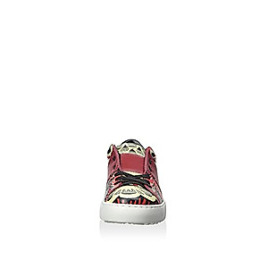Valentino Women's Printed Low Cut Sneaker, Red/Ivory/Black, 38 M EU/8 M US