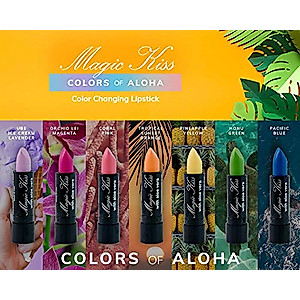 Magic Kiss Lipstick Set Aloe Vera Color Changing Green