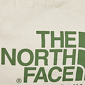 The North Face NM82260 Organic Cotton Tote, Natural/Vineyard Green, One Size