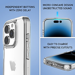 Clear Shockproof Phone Case for iPhone 14 Pro Max, Glass Shatterproof Protection and Camera Lens Protection Gift (for iPhone14 Pro Max)
