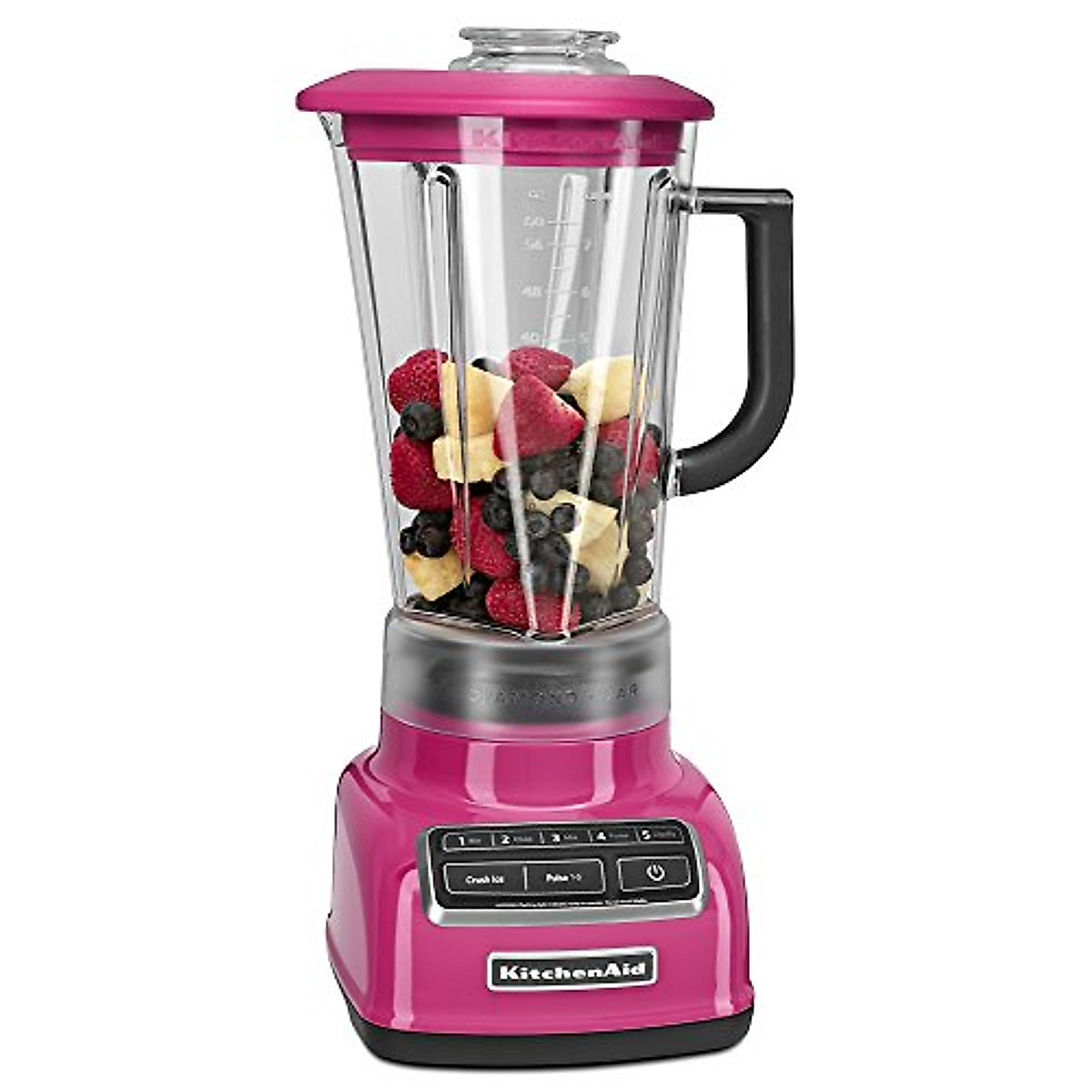 KitchenAid KSB1575CB 5-Speed Diamond Blender with 60-Ounce BPA-Free Pitcher - Cranberry