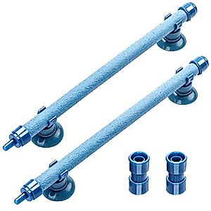 PAGOW 2 Pieces 7 Inch Aquarium Bubble Wall Air Stone Bar, Air Stone Bar Tubes with Suction Cups, Spray Aeration for Fish Tank Hydroponics Pump