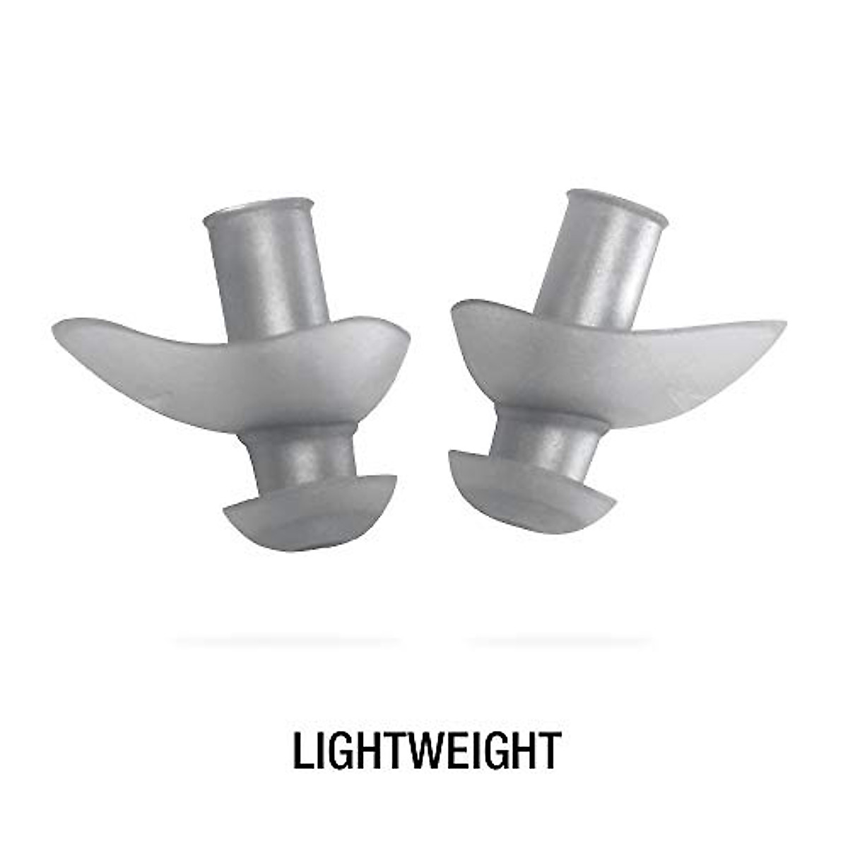 Speedo Unisex-Adult Swim Training Ergo Ear Plugs Silver