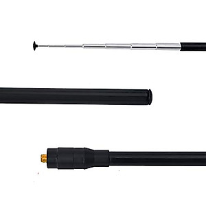 HYS 70-1000MHz Wide Band Telescopic Antenna SMA-Female Mobile Radio Antenna for BaoFeng UV5R UV5RE BF-888S Series Kenwood/HYT/LINTONT Series Two Way Radios HT Scanner
