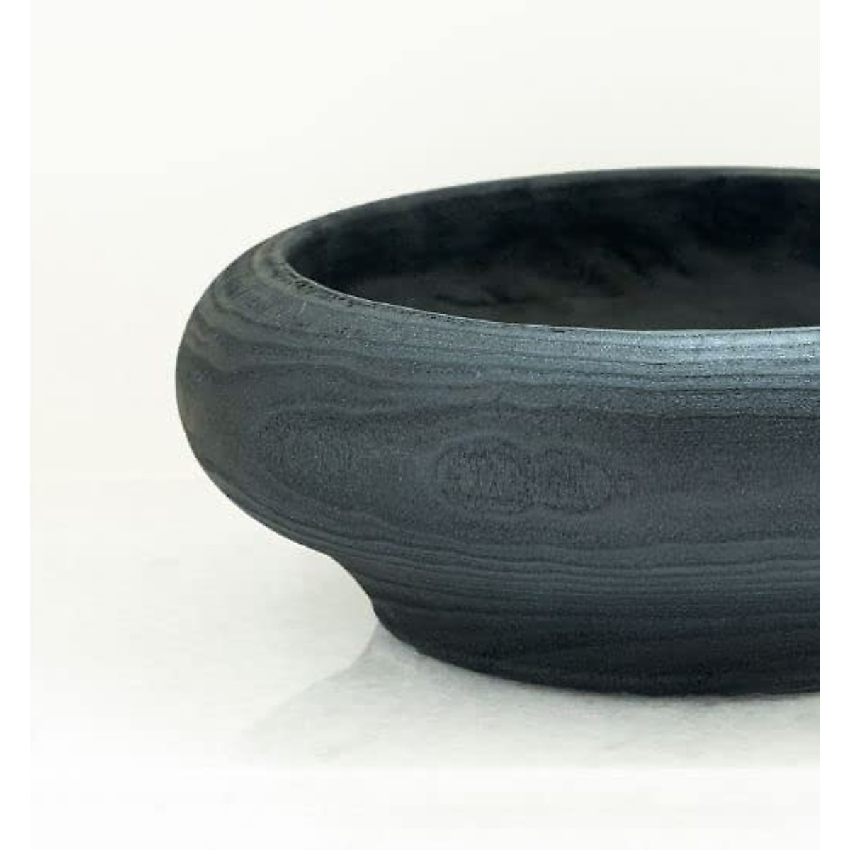 Kristin Decor Handmade Large Decorative Wooden Bowl for Farmhouse Kitchen Counter Decor or Coffee Table Decor, Black