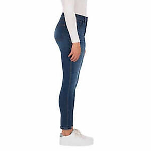 Kirkland Signature Ladies High-Rise Skinny Jean (Blue, 4)