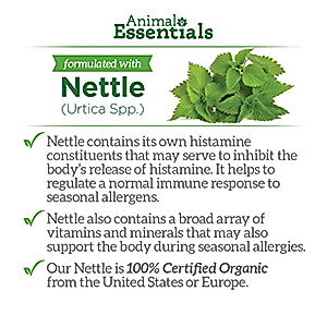 Animal Essentials Seasonal Allergy Herbal Supplement for Dogs & Cats, 1 fl oz - Made in the USA, Sweet Tasting Allergy Relief