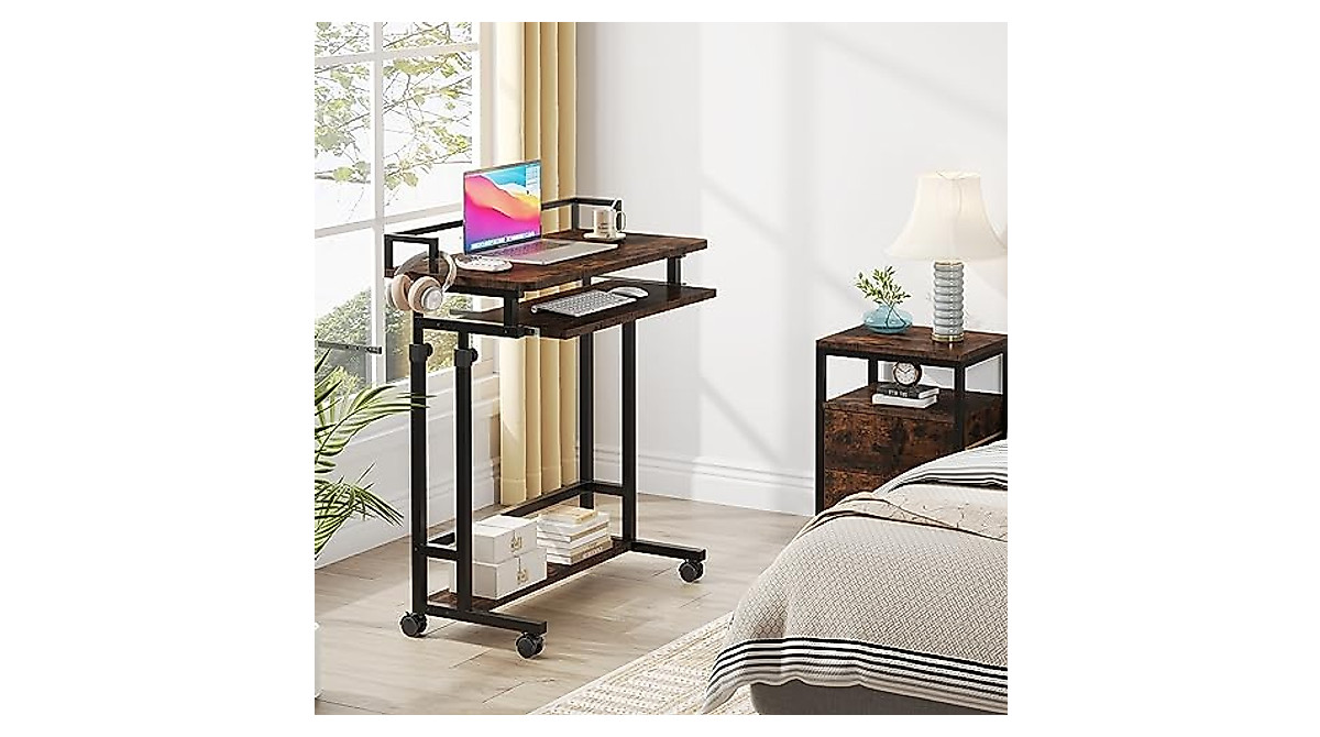 Tribesigns Portable Adjustable Computer Desk for Small Spaces