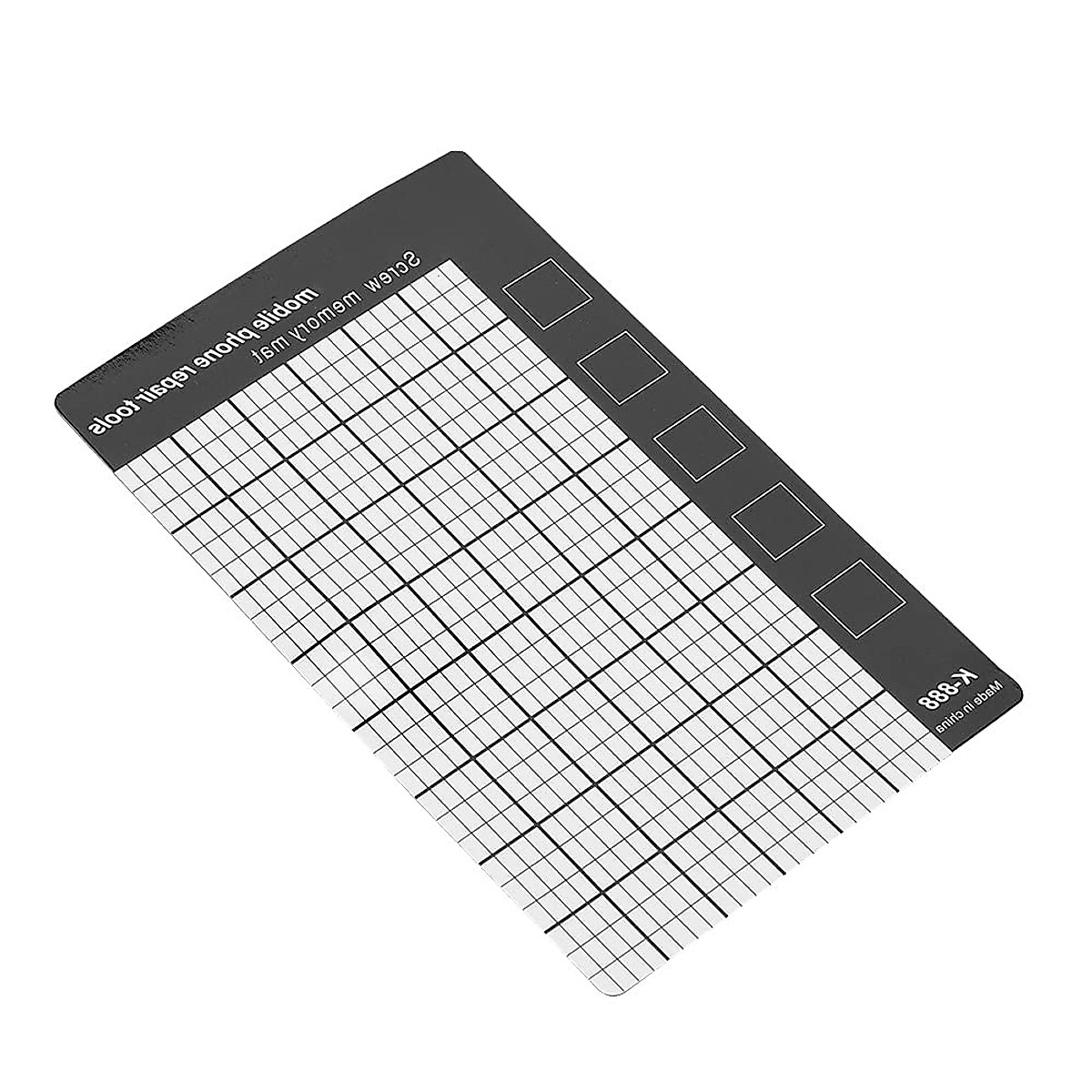 Magnetic Screw Pad,Universal Multifunctional Magnetic Mat,Grid Design Magnetic Mat With Note Box,For Absorb Screw,Mark The Position Of The Screw And Organize Parts