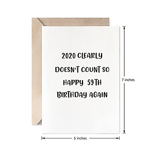 MAGJUCHE Funny 60th Birthday Card For Men And Women, Joke 60 Years Birthday Gift For Friend