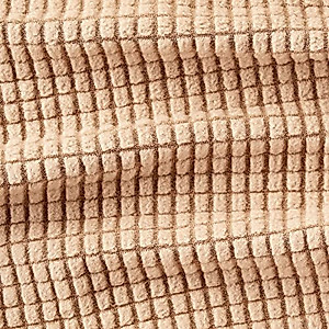 Juvale Large Stretch Couch Cushion, Replacement Slipcover for Couches, Sectionals, Armchairs, Patio Furniture, Campers, Chaise Lounge, Fits 59 to 70 Inch Cushions (Sand)