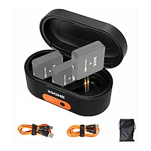 Rode Wireless GO II 2-Person Compact Digital Wireless Microphone System/Recorder Bundle with ZG-R30 Charging Case Wireless GO/Wireless GO II Microphone System