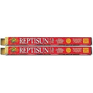 Zoo Med 2 Pack of ReptiSun 32 Watt T8 Fluorescent Lamp, 48-Inch