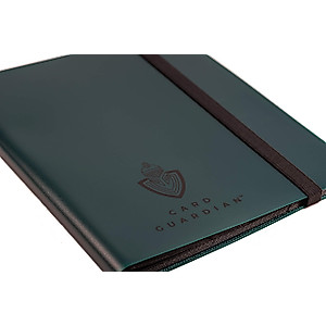 Card Guardian - 9 Pocket Trading Card Album 360 Side Loading Pocket Binder for Trading Card Games TCG (Green) Compatible with Pokemon Card Binder Yugioh Cards MTG Binder Sports Card Binder