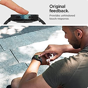 Spigen Tempered Glass Screen Protector [GlasTR EZ FIT] designed for Galaxy Watch 5 Pro - 2 Pack