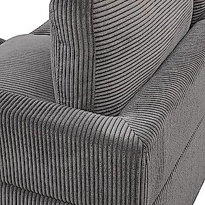 ERYE Oversized Modular Sectional Sofa Couch with Movable Ottoman Can be Freely Combined into Sofabed,L-Shaped & U-Shaped,Low Back Corner Sectional&Couch for Home Apartment Living Room