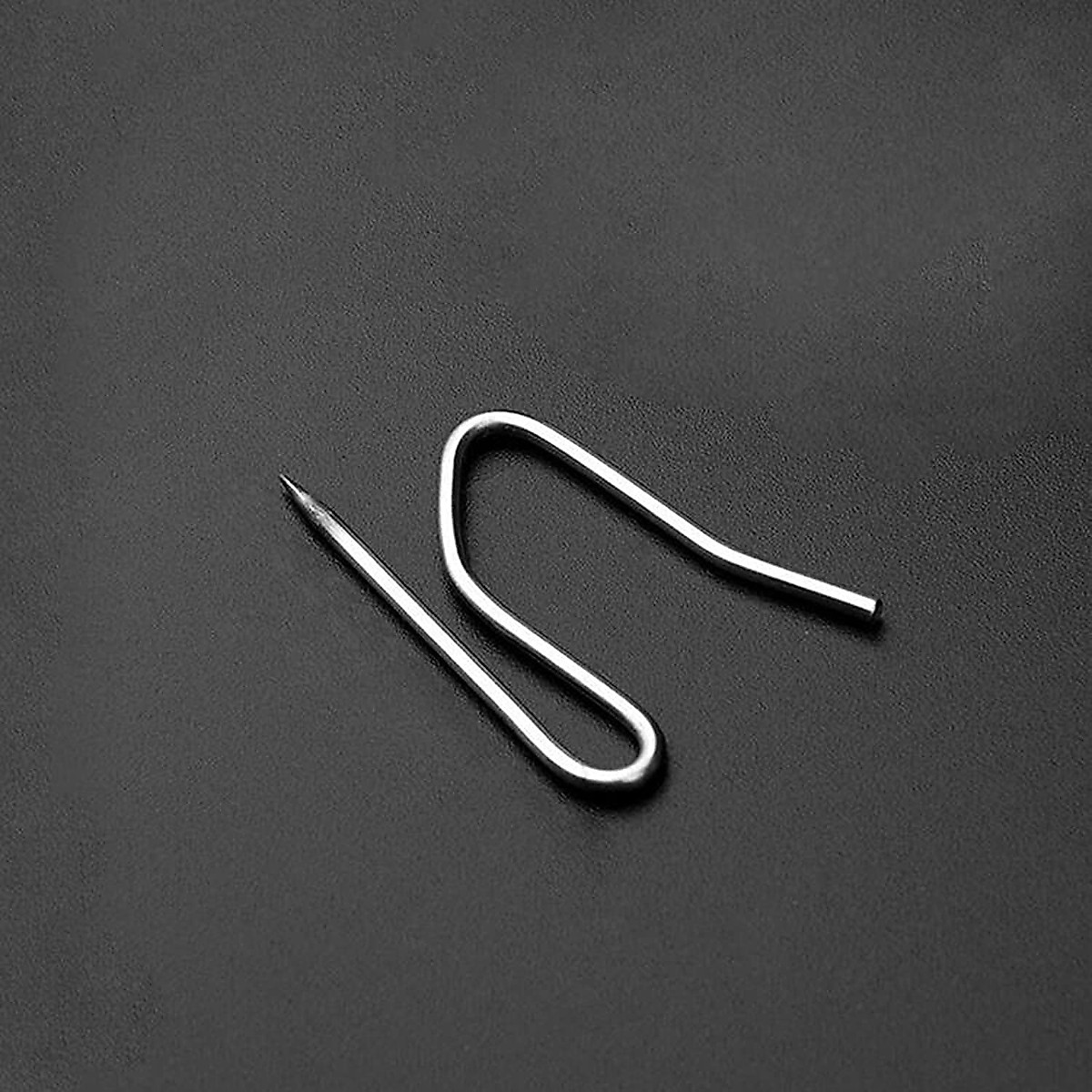 Metal Curtain Hooks, 58PCS Drapery Hook Pins 1.2 Inch Stainless Steel Pin-on Hooks for Window Curtain, Shower Curtain, Door Curtain, Silver