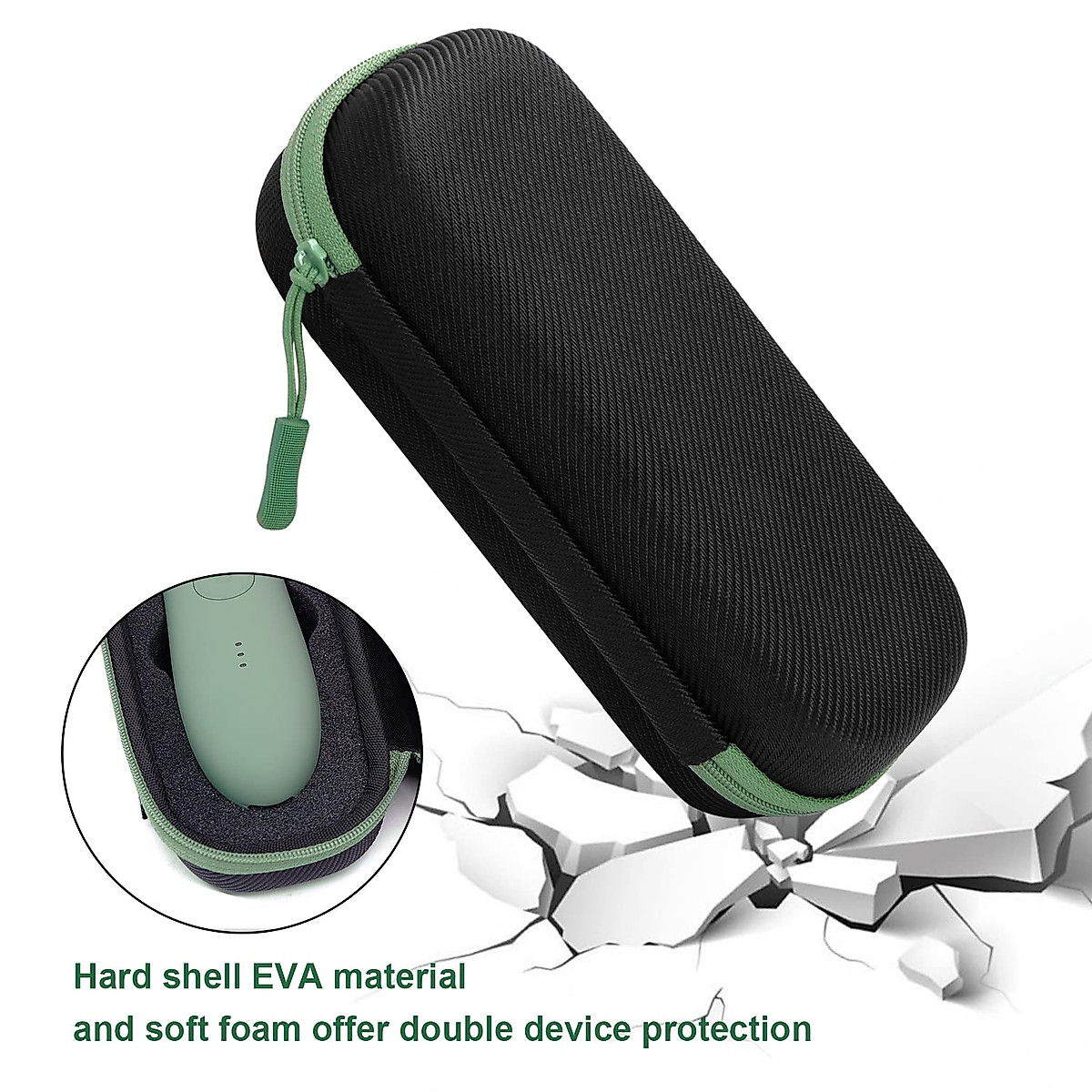 Case for Meridian Shaver, Yewltvep Hard Bags Compatible with MANSPOT Groin Hair Trimmer Without Recharge Dock, Storage Case for Meridian Trimmer with Shockproof Detachable Insert Foam