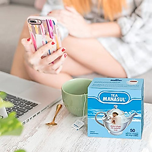 MANASUL CLASSIC - Laxative Infusion Based On Senna, Peppermint, Lemon Balm, Liquorice and Anise. Herbal Tea with Calming Effect. 50 Tea Sachets.