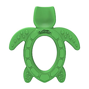 Dr. Brown's Silicone Starter Spoon and Teether for Babies and Infants, Turtles, 1 Pack, 4m+