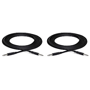 HOSA CMM-105 3.5 mm TRS to 3.5 mm TRS Stereo Interconnect Cable, 5 Feet (Pack of 2)