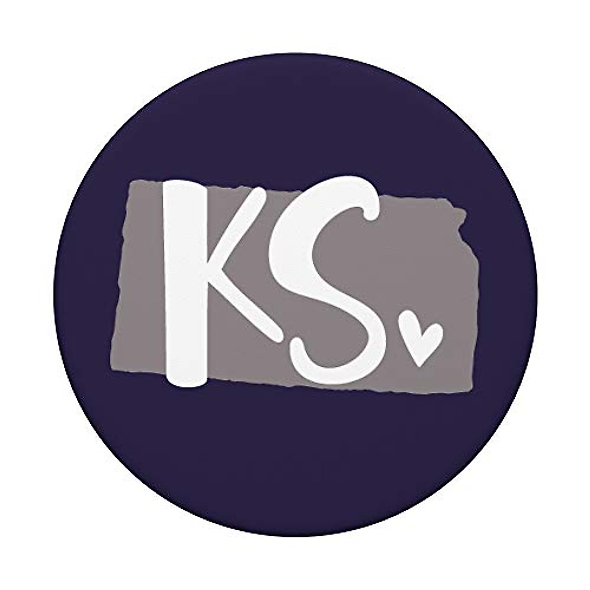 KS Heart | State Outline | Kansas Love