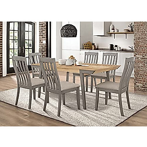 Coaster Furniture Nogales Slat Back Coastal Grey (Set of 2) Side Chair 109812
