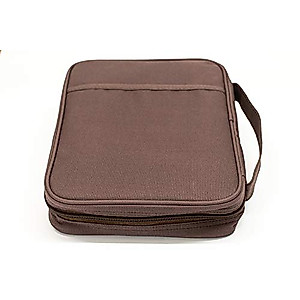 Brown Eagles Reinforced Polyester Bible Cover Case with Handle, X-Large
