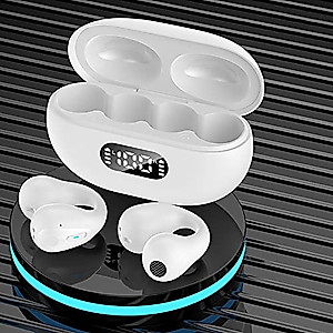 kdhgoo Mini Wireless Ear Clip Bone Conduction Headphones Bluetooth 5.3 Sports Headphones Open Earring Earphones Smart Mini Earbuds