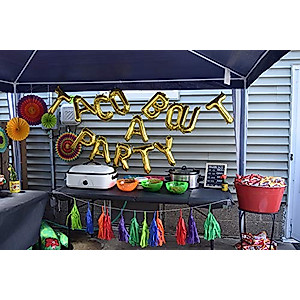 Taco Bout A Party Decorations Gold Cactus Balloons Engagement Bachelorette Birthday Taco Baby Shower Fiesta Party Theme Baby Shower Pregnancy Announcement Ideas Mexican Fiesta Theme Backdrop