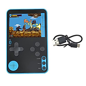 Qblahip Simple Arcade-Style Handheld Retro Video Game Console for Gameboy Built-in 500in1 Classic Games as Gift (Blue)