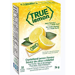 True Citrus - True Lemon Crystallized Lemon (2 Boxes of 32 = 64 Packets)