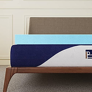 BedStory 3 Inch Mattress Topper King - Medium Firm Mattress Topper - 100% Memory Foam - Cooling Gel Infused Memory Foam - CertiPur Certified
