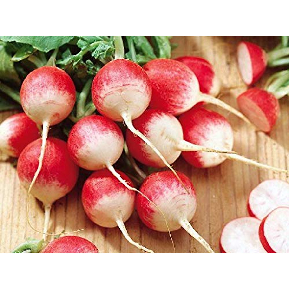 "Sparkler White Tip" Radish Seeds for Planting, 100+ Heirloom Seeds Per Packet, (Isla's Garden Seeds), Non GMO Seeds, Botanical Name: Raphanus sativus, 90% Germination Rate