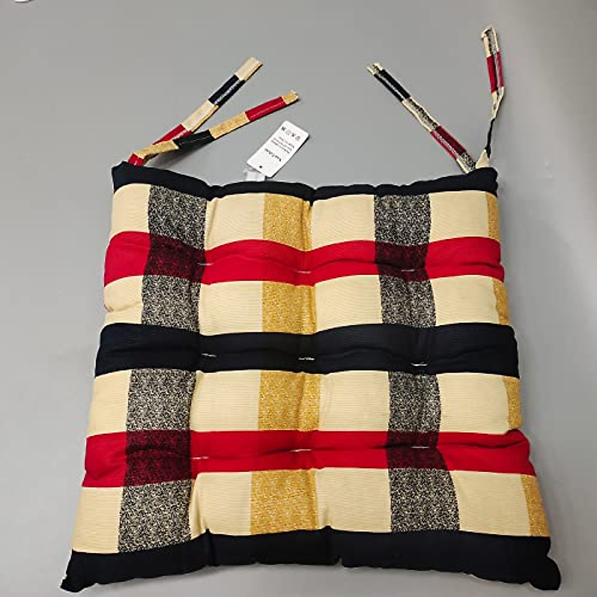 SoarTalent Cushions [Furniture], Cotton Chair Pads with Ties, Comfortable Polyester Filling Cushion